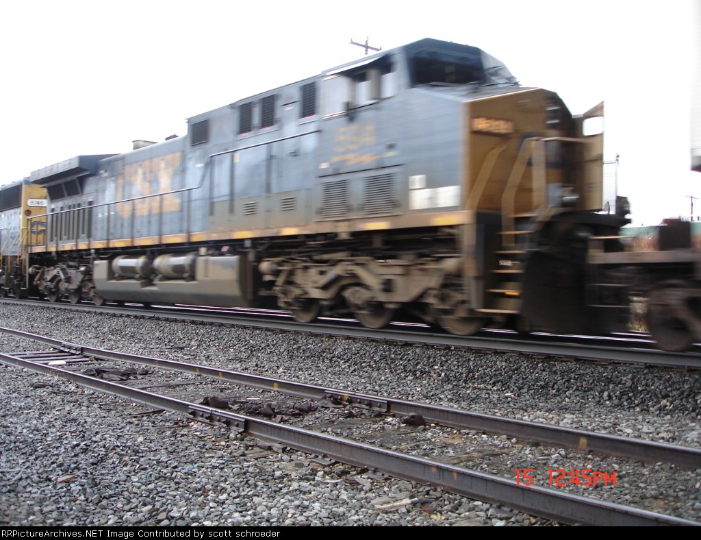 CSX 554 (AC4400CW) trails an SD60I WB